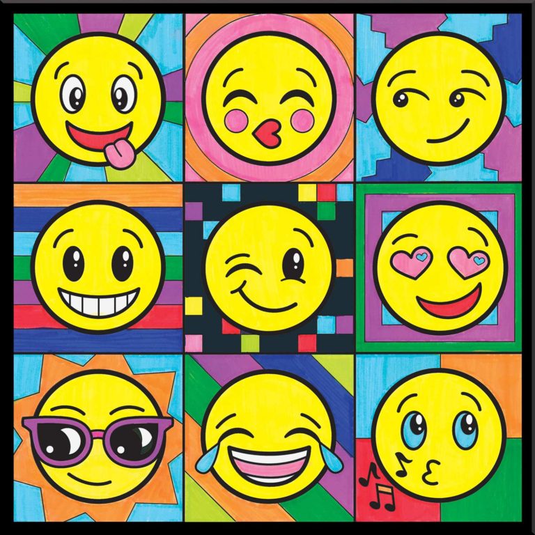 Color By Number Emoji Pop-Art – Ruckus & Glee
