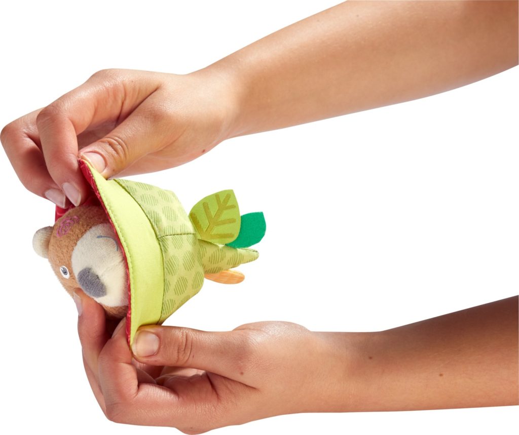 Clutching Soft Toy Beke The Bear – Ruckus & Glee