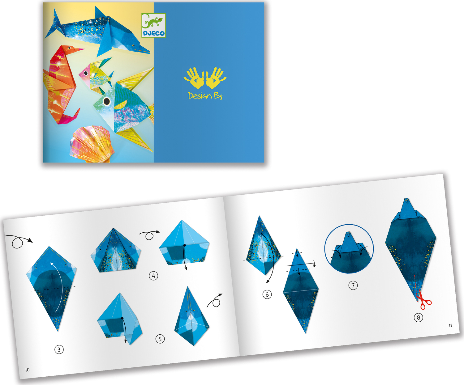 Djeco Sea Creatures Origami Paper Craft Kit – Ruckus & Glee