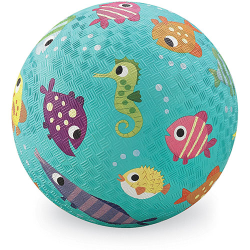Playground Ball Crocodile Creek Fish Turquoise – 5 inches – Ruckus & Glee