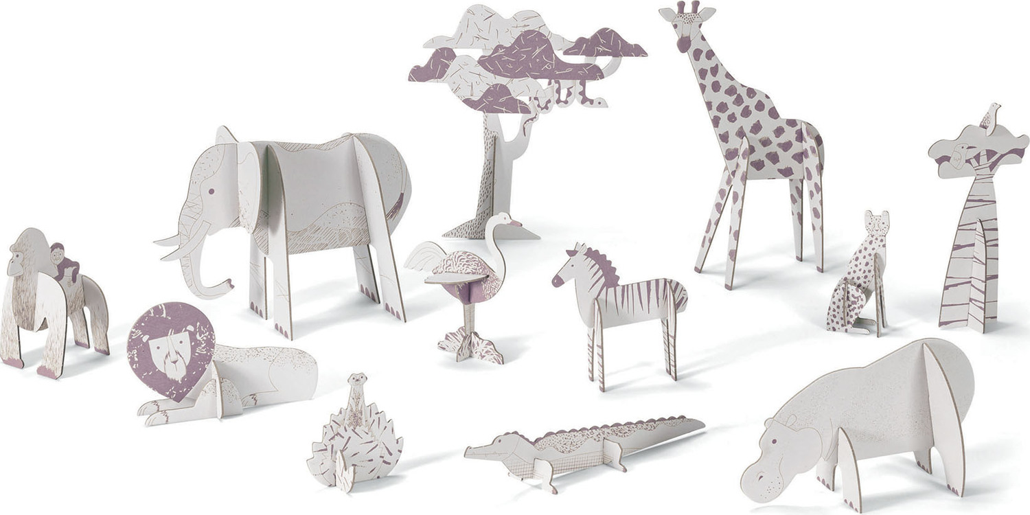 DIY Color Assemble Play Craft Kit: Savanna – Ruckus & Glee