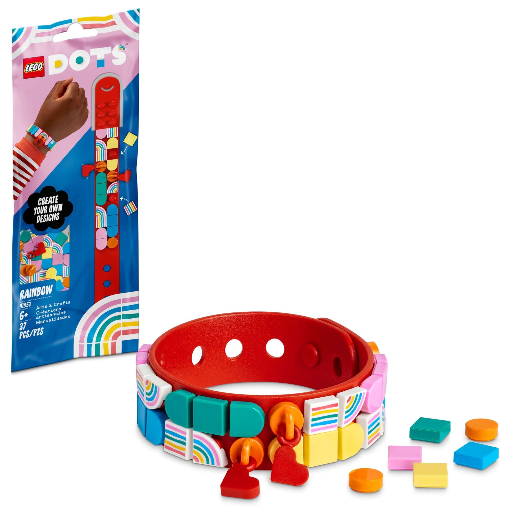 Lego Rainbow Bracelet with Charms – Ruckus & Glee